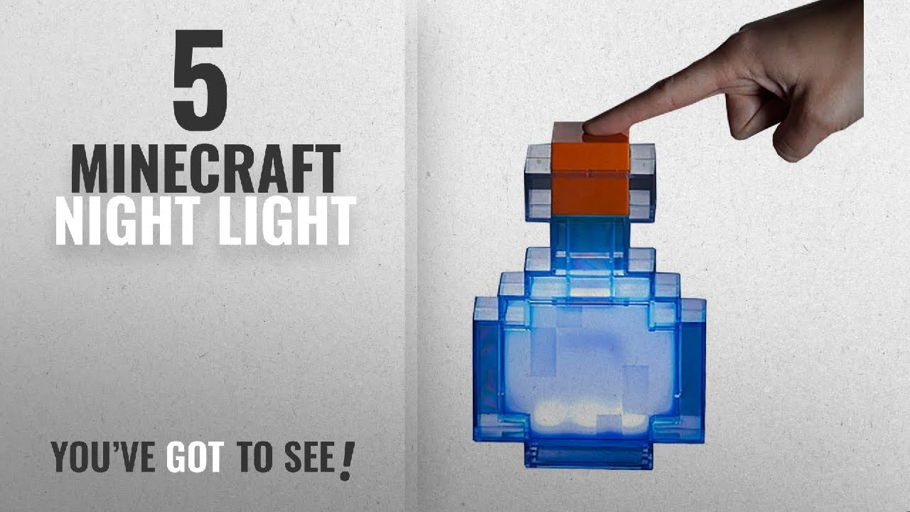 Top 10 Minecraft Night Light [2018]: ThinkGeek Minecraft Color Changing ...