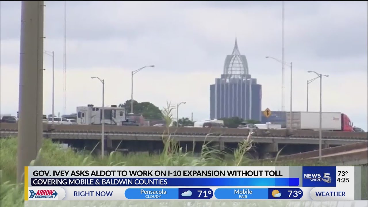 Gov. Ivey asks ALDOT to work on I-19 expansion without toll - YouTube