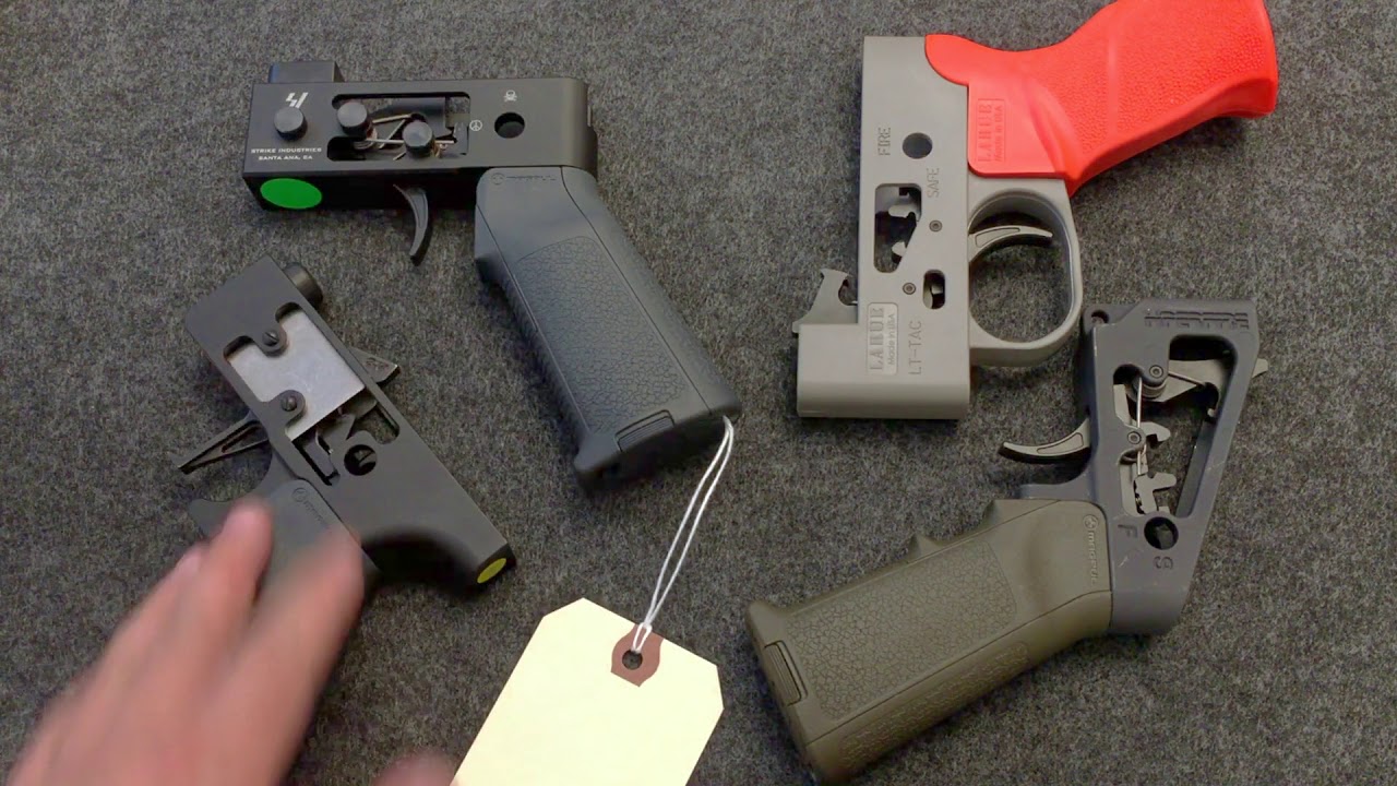 AR Trigger jigs comparison Strike, KE Arms, Hiperfire and LaRue - YouTube