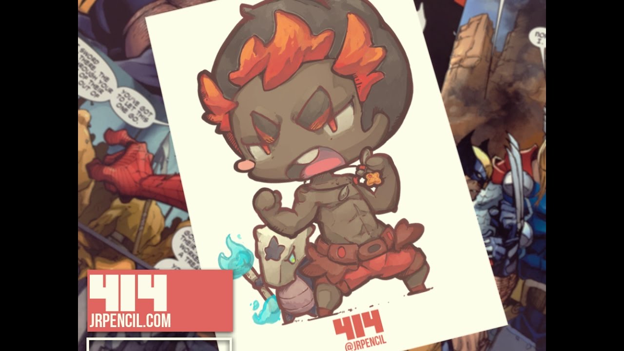 [ Episode 414 - Timelapse ] How to draw Kiawe from Pokemon Sun and Moon ...