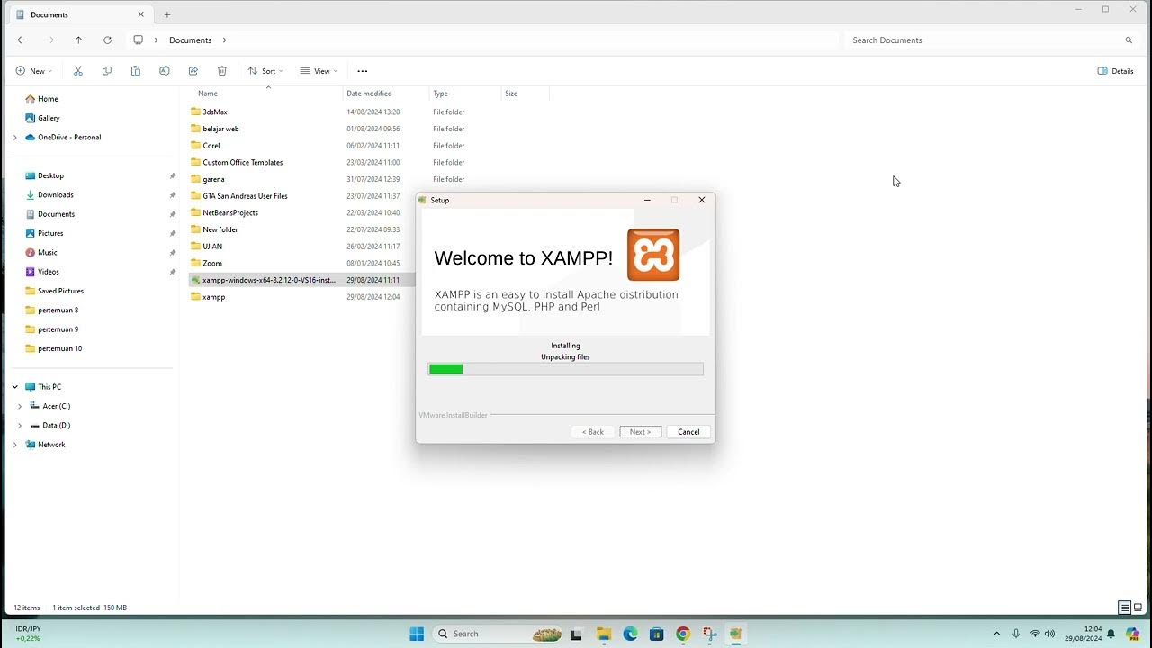 tutorial menginstall xampp di pc - YouTube