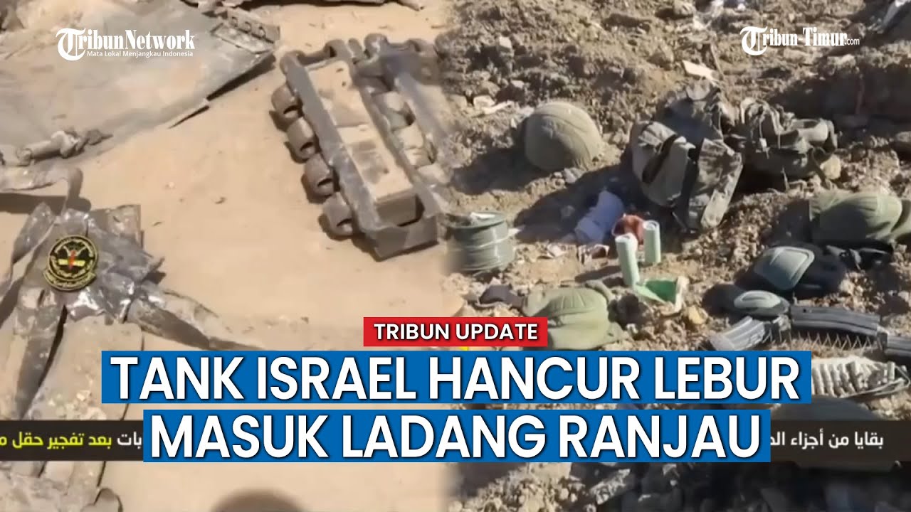 Masuk Perangkap! Tank Israel Tak Sadar Masuk ke Ladang Ranjau Pejuang ...