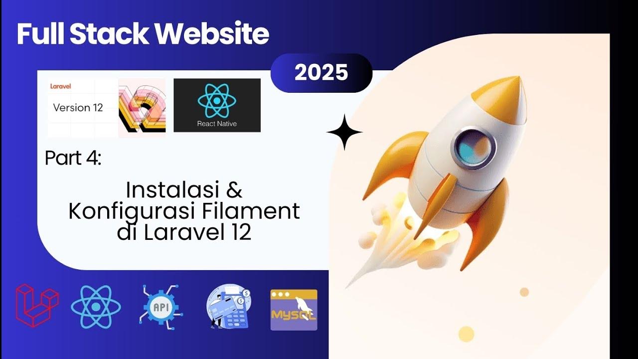 (Part 4) Tutorial Instalasi & Konfigurasi Filament di Laravel 12 - YouTube