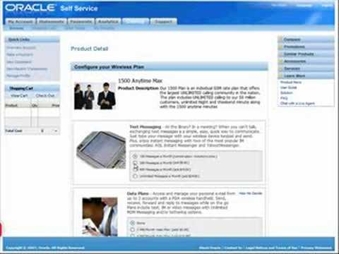 Oracle CRM Self-Service - YouTube