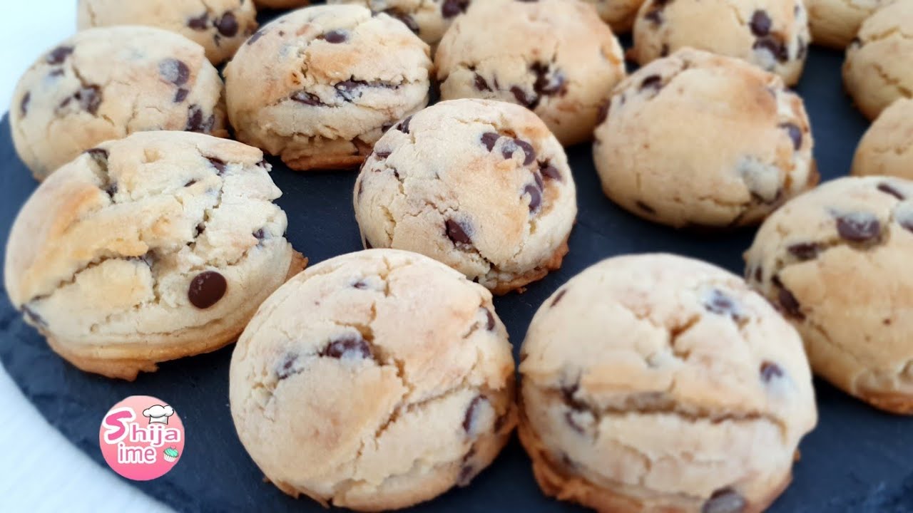 Gurabija per 5 minuta gati me copeza çokollate | 5 minutes cookies ...