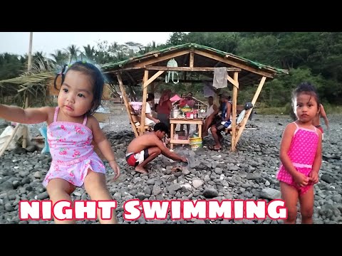 NIGHT SWIMMING SA AGOS / MASARAP NA SALO SALO SA KUBO 