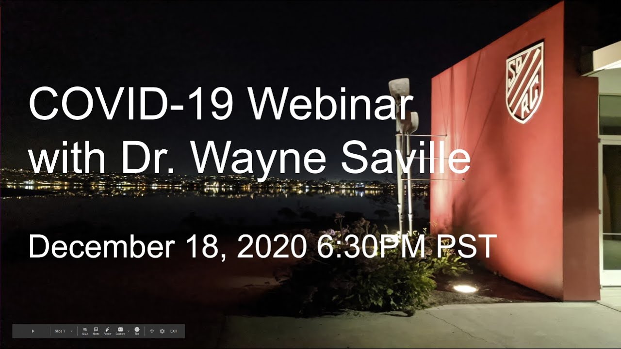 Dr. Wayne Saville COVID-19 Vaccine Update December 18, 2020 - YouTube