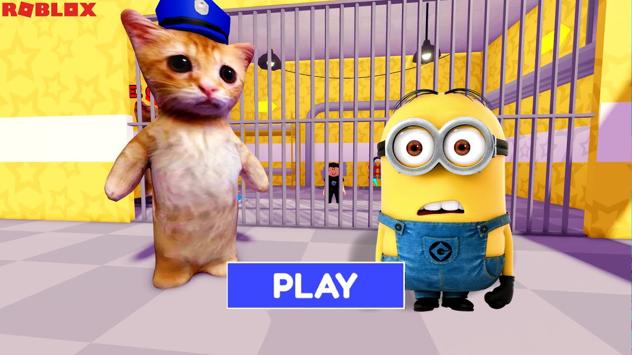 EL GATO BARRY'S PRISON RUN! (Obby) Minion ROBLOX - YouTube