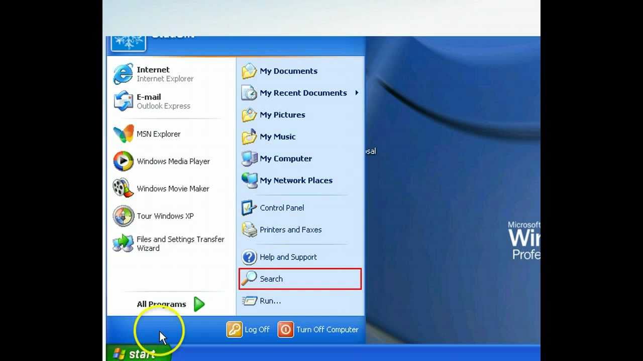 Windows XP - Use Search Companion - PC Operating Systems - YouTube