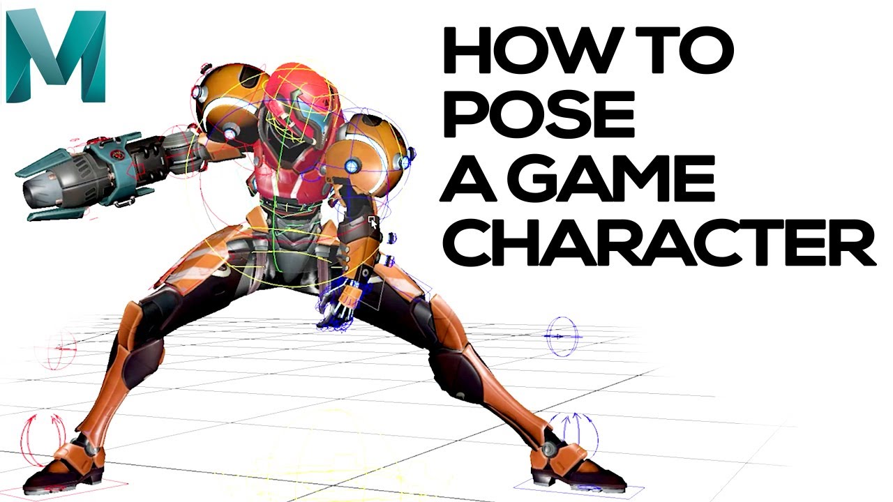 How To Pose A Game Character - Samus Rig Combat Idle - YouTube