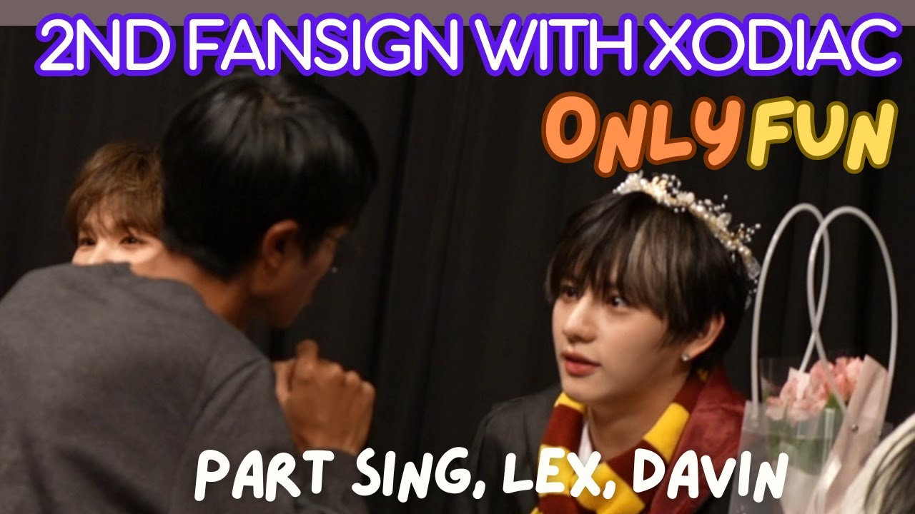(4K) FANSIGN KE 2 WITH XODIAC ONLY FUN (Part Sing, Lex, Davin) 소디엑 팬사인 ...