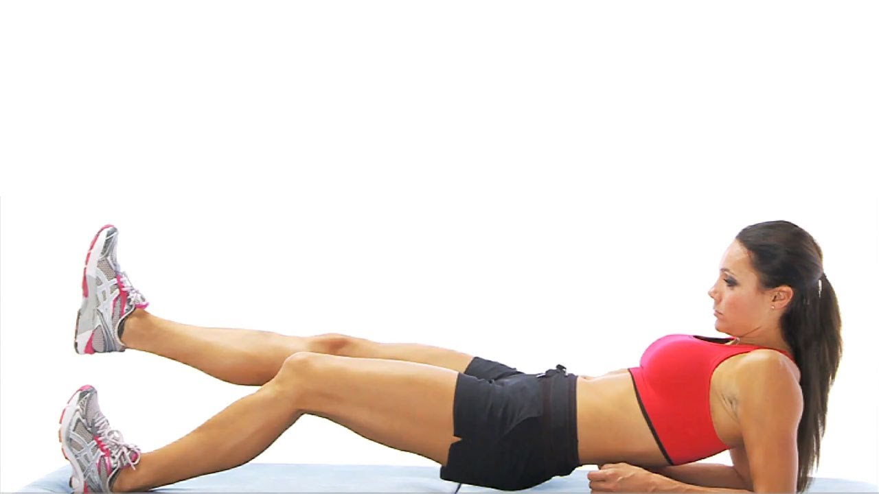 Hip exercise - straight leg bridge on elbows - YouTube