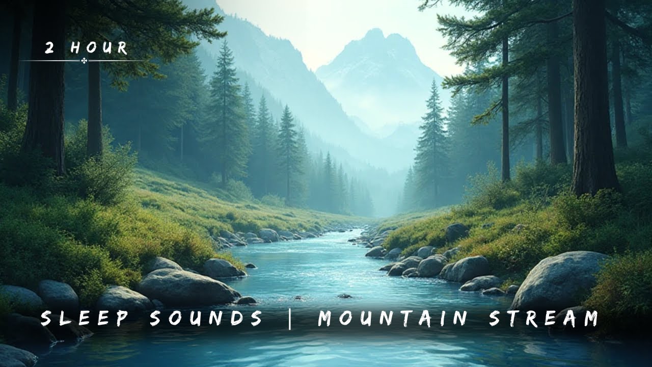 Mountain Stream, 2 Hour Nap, No Ads! Relaxing Nature & White Noise 🏔️💧👶 ...