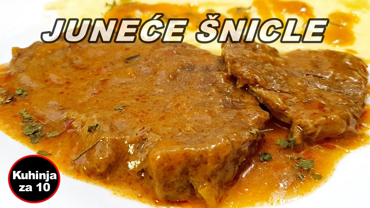Juneće šnicle u najljepšem saftu. Garantujemo nisu žilave, režemo ih ...