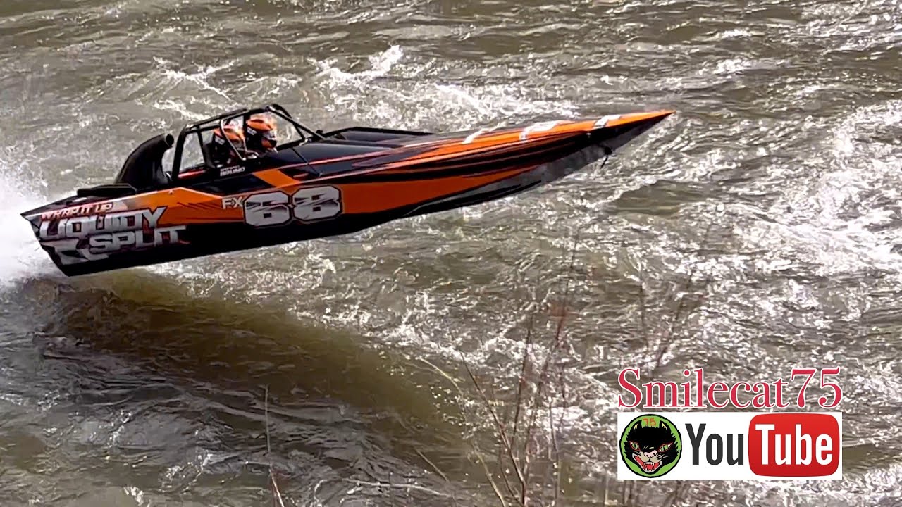 Fx68 Liquidy Split. Salmon River Jet Boat Race 2023 - YouTube