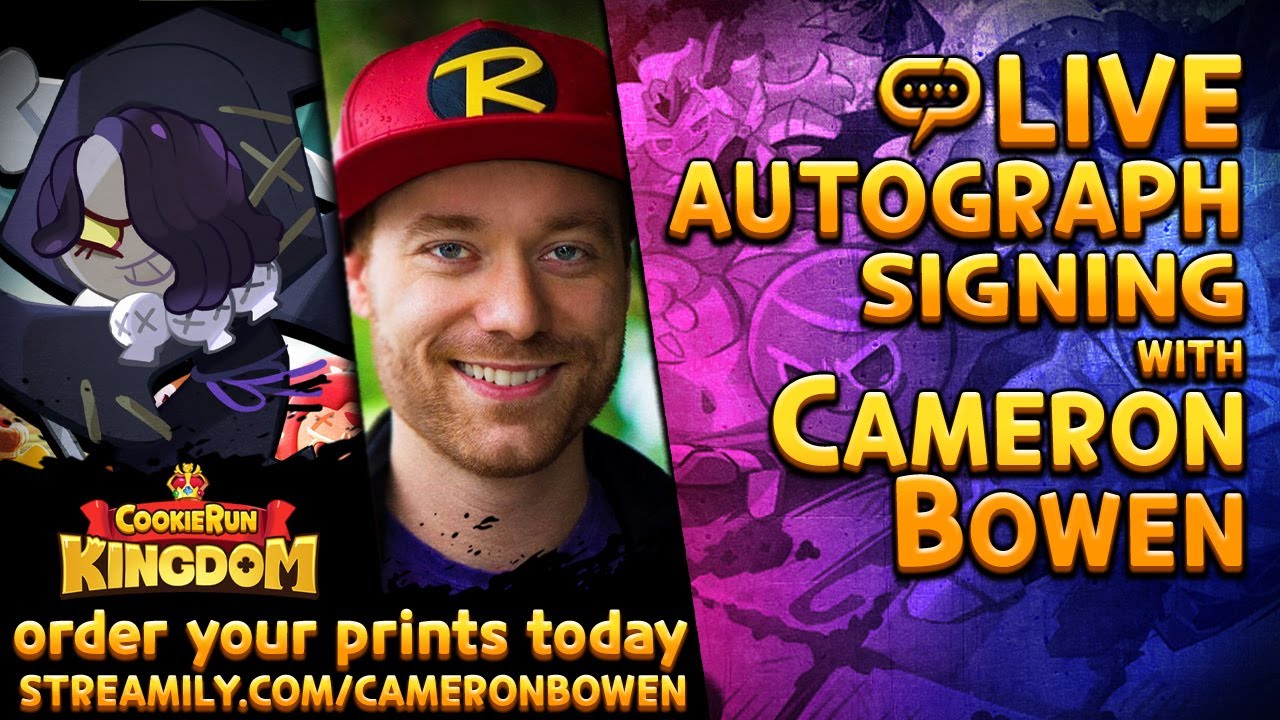 Cameron Bowen | Cookie Run: Kingdom, Young Justice | Q&A and Autographs (01-29-23) - YouTube