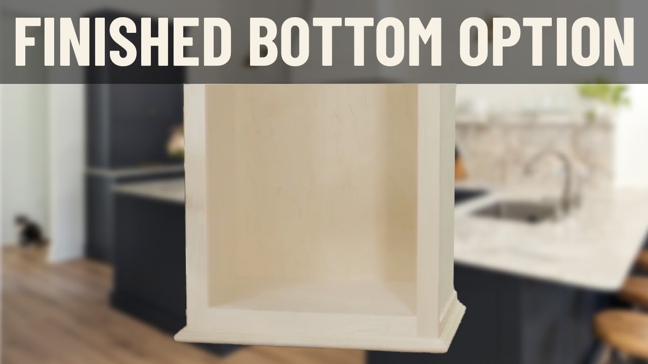 Finished Bottom Option | RTA Cabinet Options - YouTube