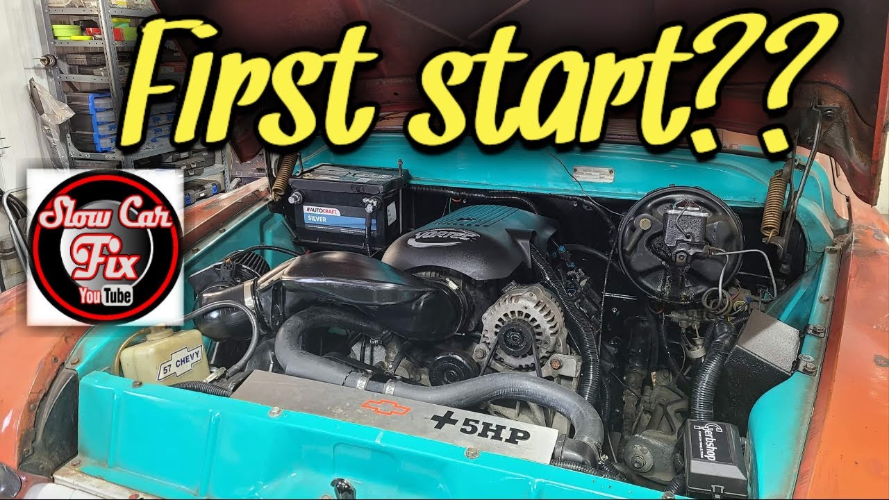 LS Swap - Attempting to Run 1957 Chevy - YouTube