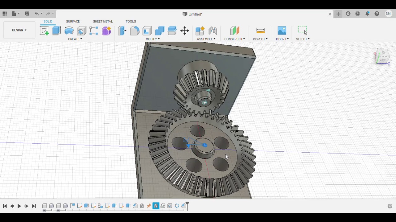 Bevel Gears animation - YouTube