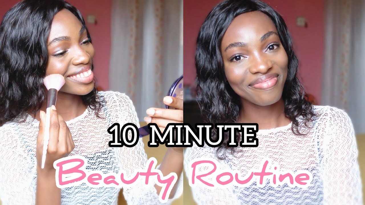 10 Minute Black Girl Makeup Routine | Quick and Easy Steps! - YouTube