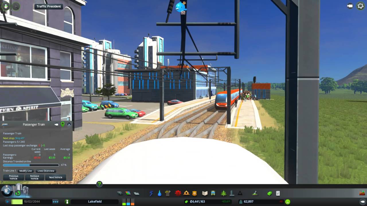 Cities: Skylines - Public Transport Route: Train Line #1. - YouTube