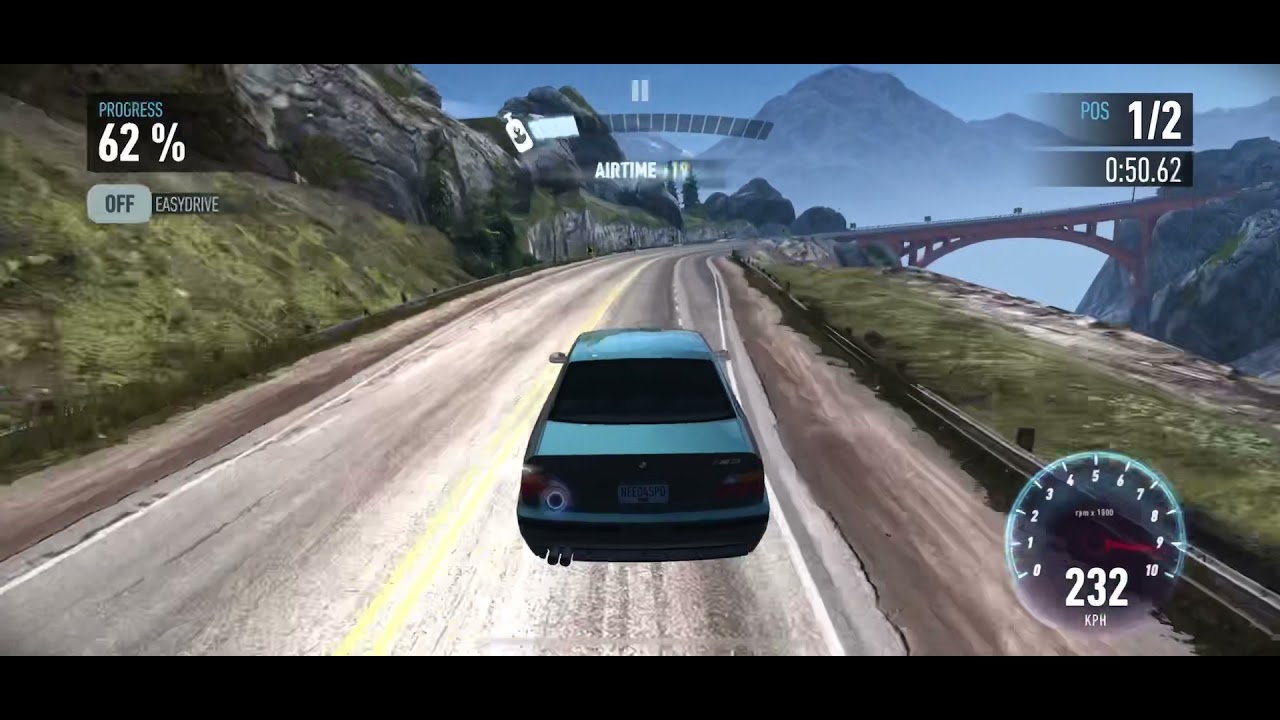 BMW car racing in country road - YouTube