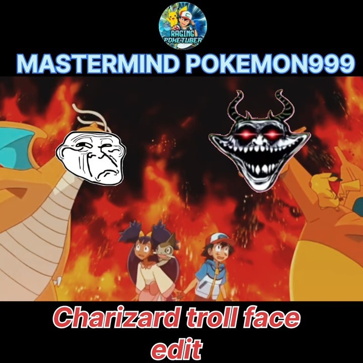 Charizard attitude status 😈😈||Charizard X troll face edit||Charizard ...