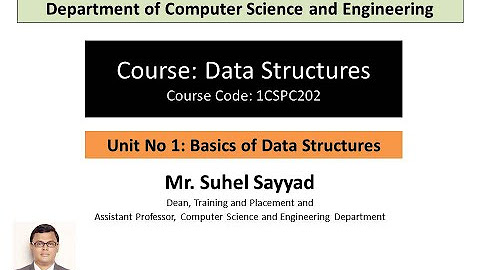 1CSPC202 - Data Structures - YouTube