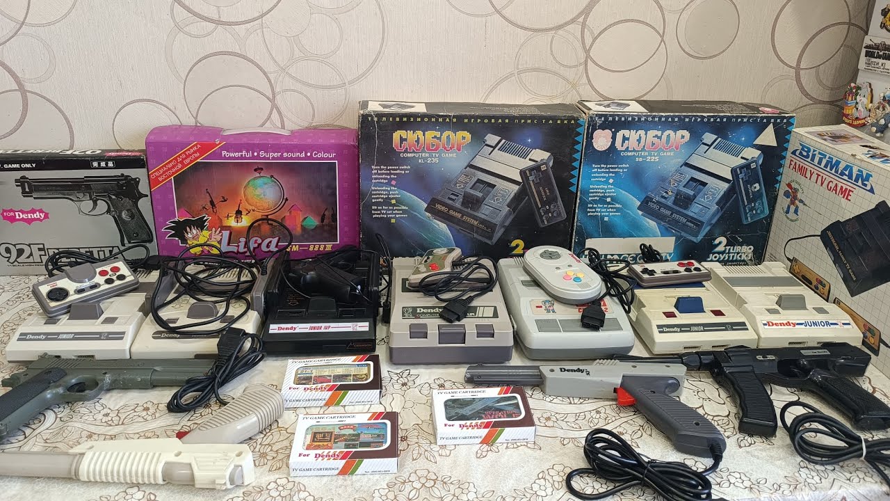 Линейка приставок Dendy/Retro games, Steepler, Light gun, Dendy - YouTube