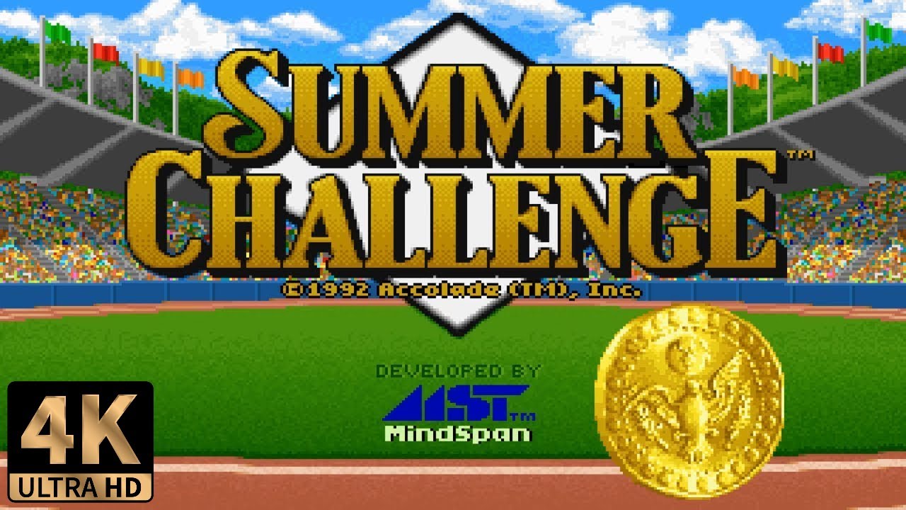 The Games: Summer Challenge (1992) | Longplay | PC DOS 4K - YouTube