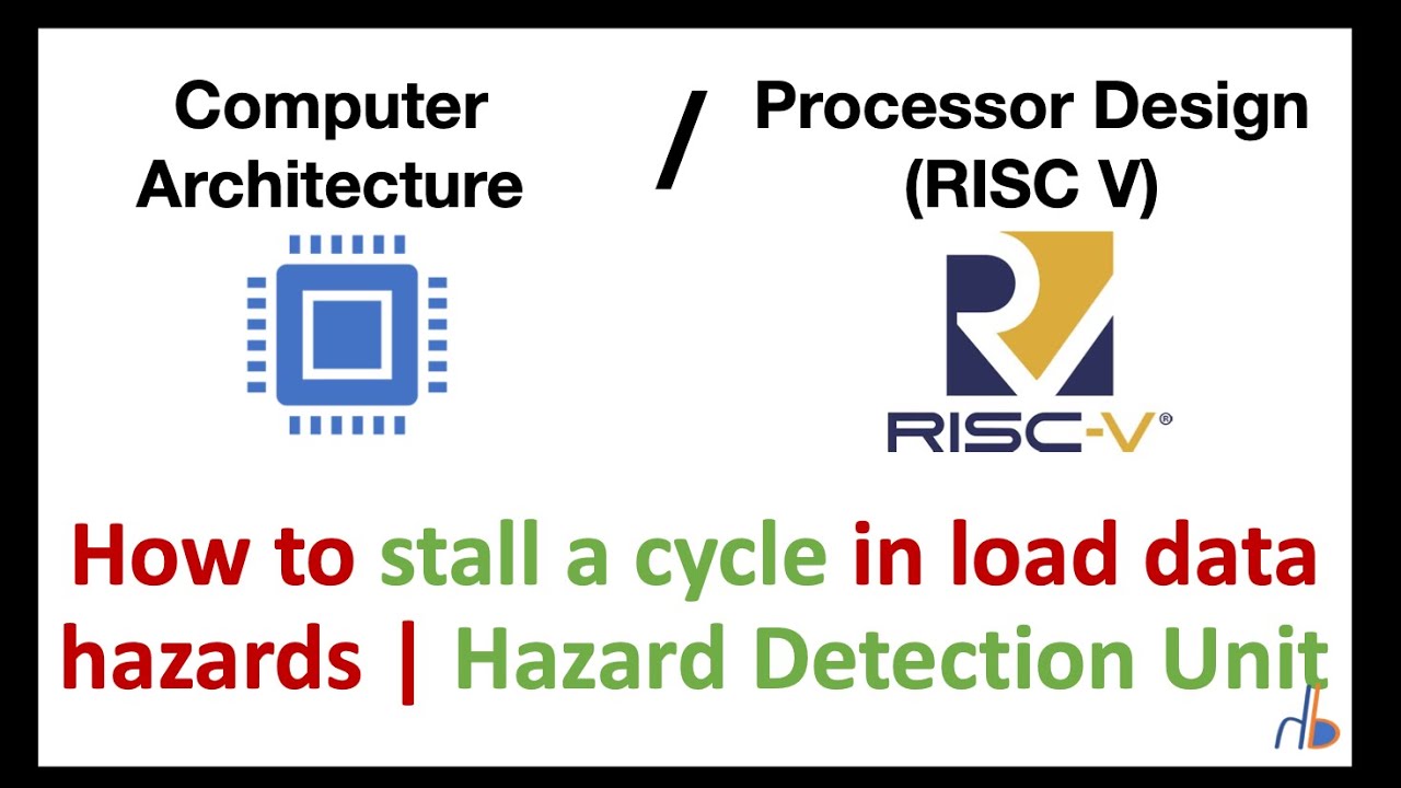 116. How to stall a cycle in load data hazards | Hazard Detection Unit ...