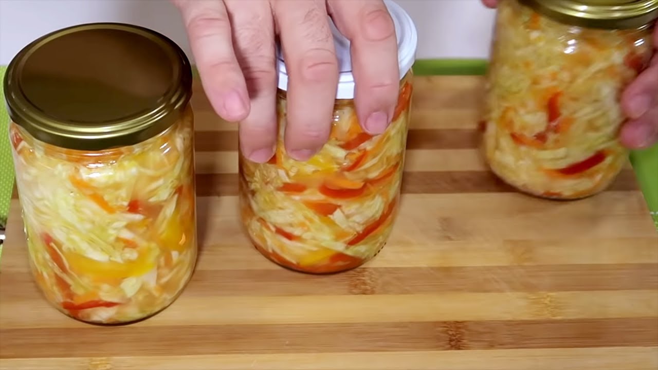 Repolho em conservas o jeito mais simples de fazer em casa - YouTube