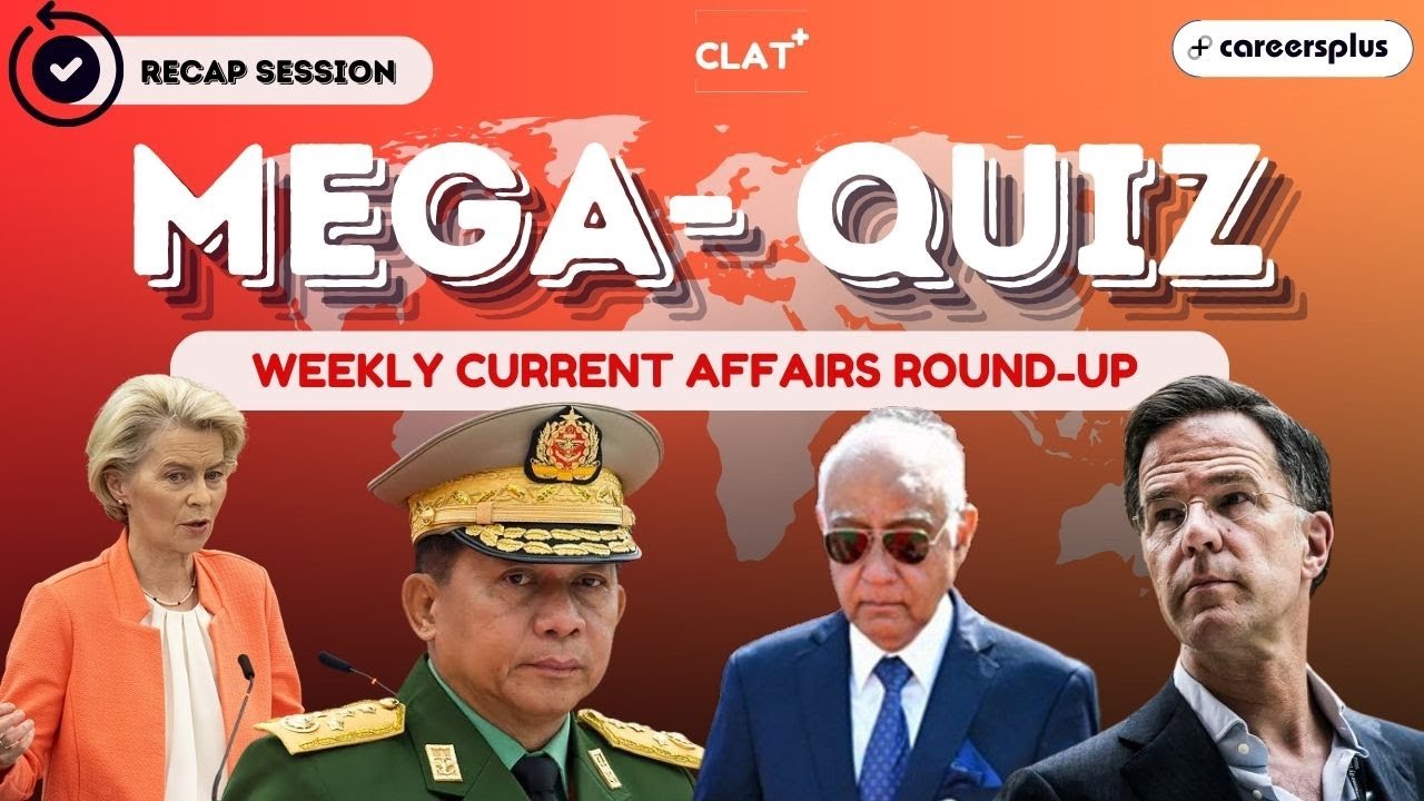 THE MEGA QUIZ | Weekly Current Affairs Round-up - YouTube