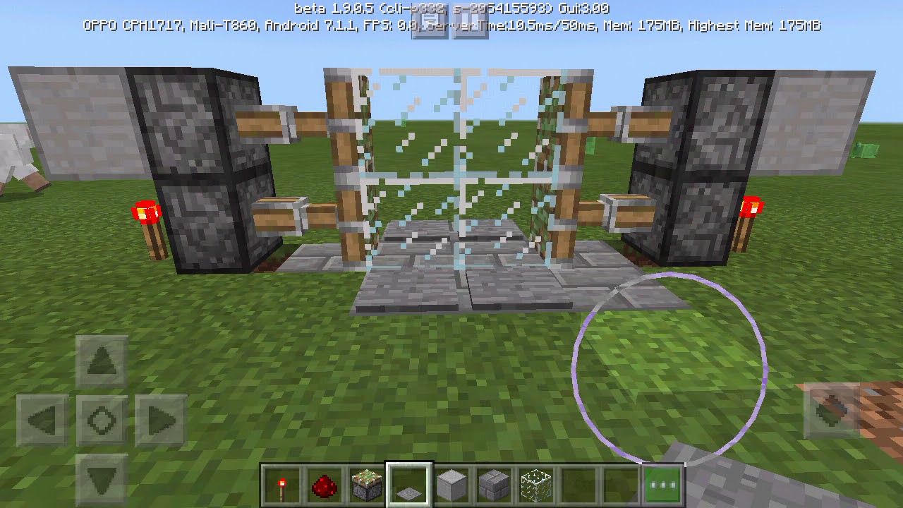 Tutorial cara membuat pintu otomatis di MINECRAFT - YouTube