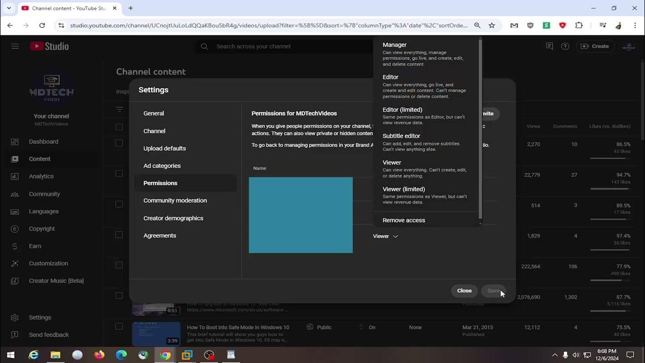 How to Add Manager to YouTube Channel [Tutorial] - YouTube
