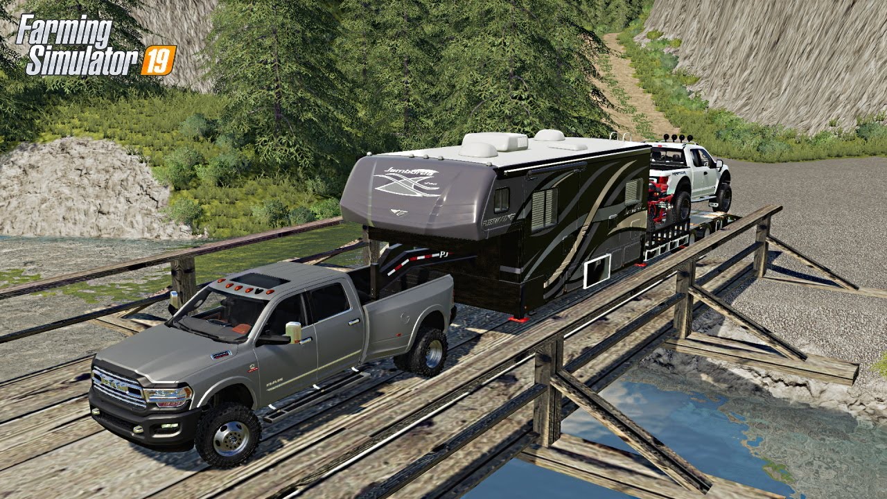 SPRING CAMPING WITH FIRE SETUP! | POLARIS RZR | FARMING SIMULATOR 2019 ...