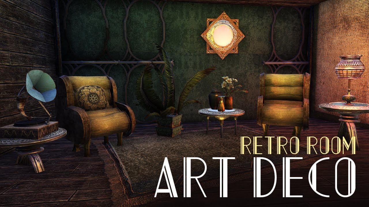 ESO - Art Deco Room - build guides - YouTube