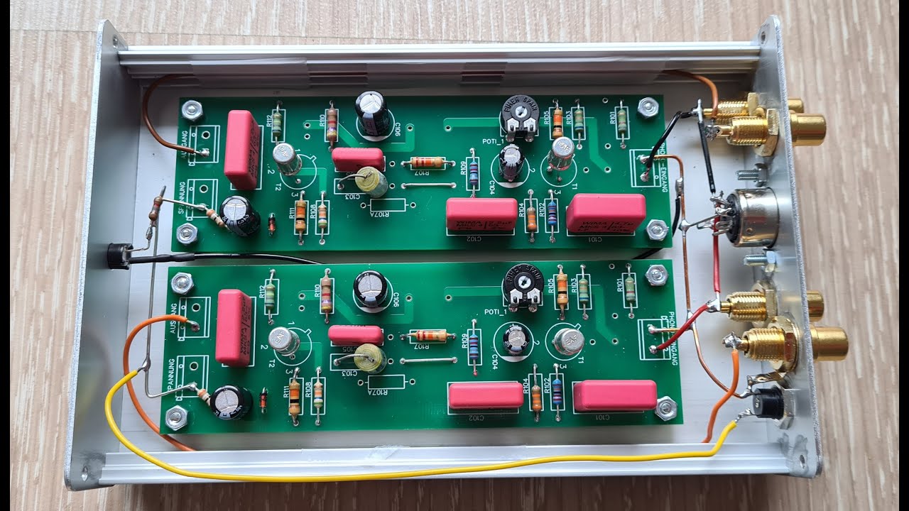 DIY Phono Vorverstärker Phono Preamp Germanium Transistor DUAL TVV43 ...
