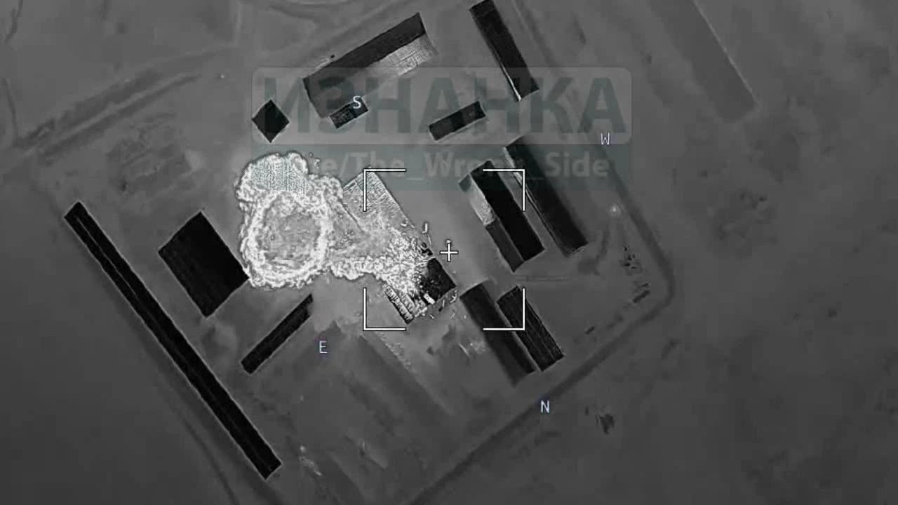 Russian Geran-2 kamikaze drone (Shahed) struck a barrack with Ukrainian ...