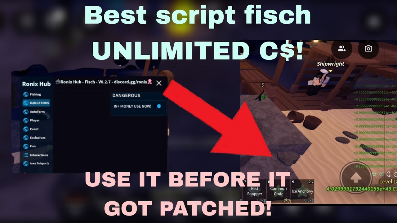 [Fisch🐙😉] FISCH SCRIPT Unlimited C$! USE IT BEFORE IT GOT PATCHED ...