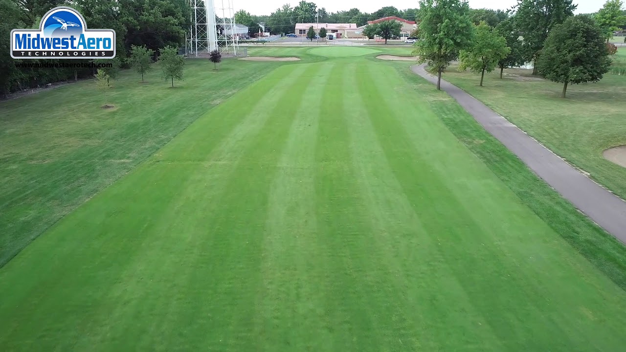 Midwest Aero Technologies - St. Clair Shores Golf Course Hole # 9 - YouTube