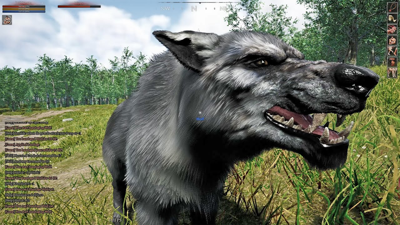 4K Mortal Online 2: Taming and Hunting on the way to Tindrem - YouTube