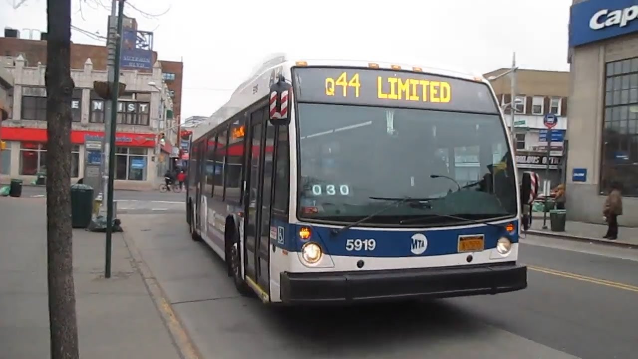 MTA New York City Bus: 2012 Nova Bus LFS Articulated #5919 on the Q44 ...