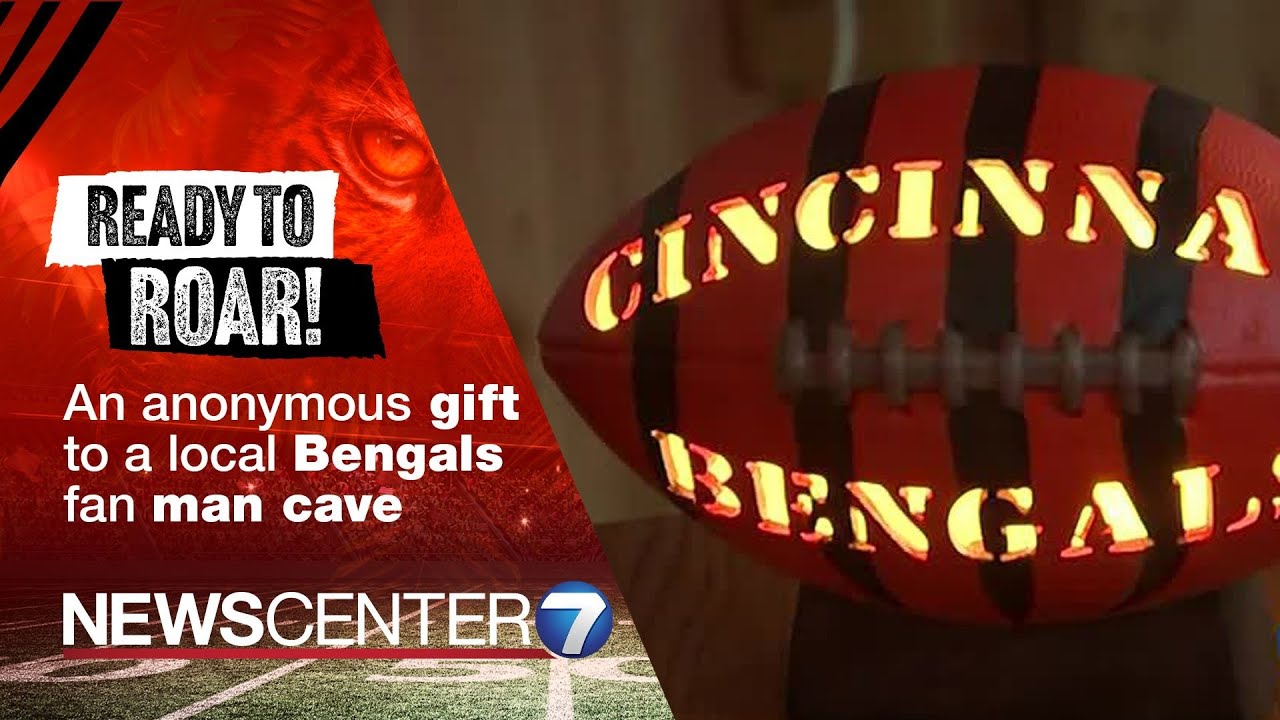 An anonymous gift to a local Bengals fan man cave | WHIO-TV - YouTube