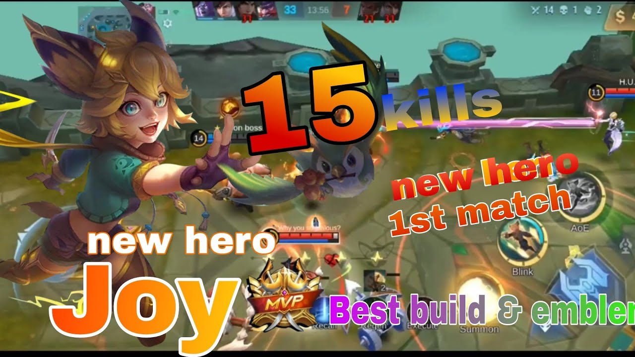 Joy new hero ml, Joy best build 2022, Joy gameplay, joy mlbb #joymlbb # ...