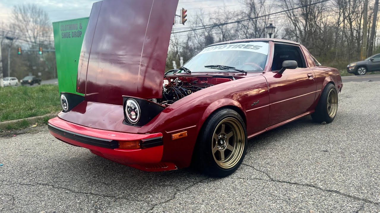 lil touge mazda rx7 fb 13b n/a brapping - YouTube