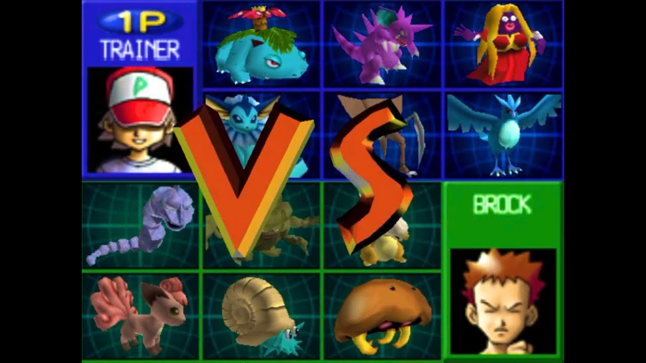 Pewter City Gym Pokemon Stadium VS Brock!💥 - YouTube