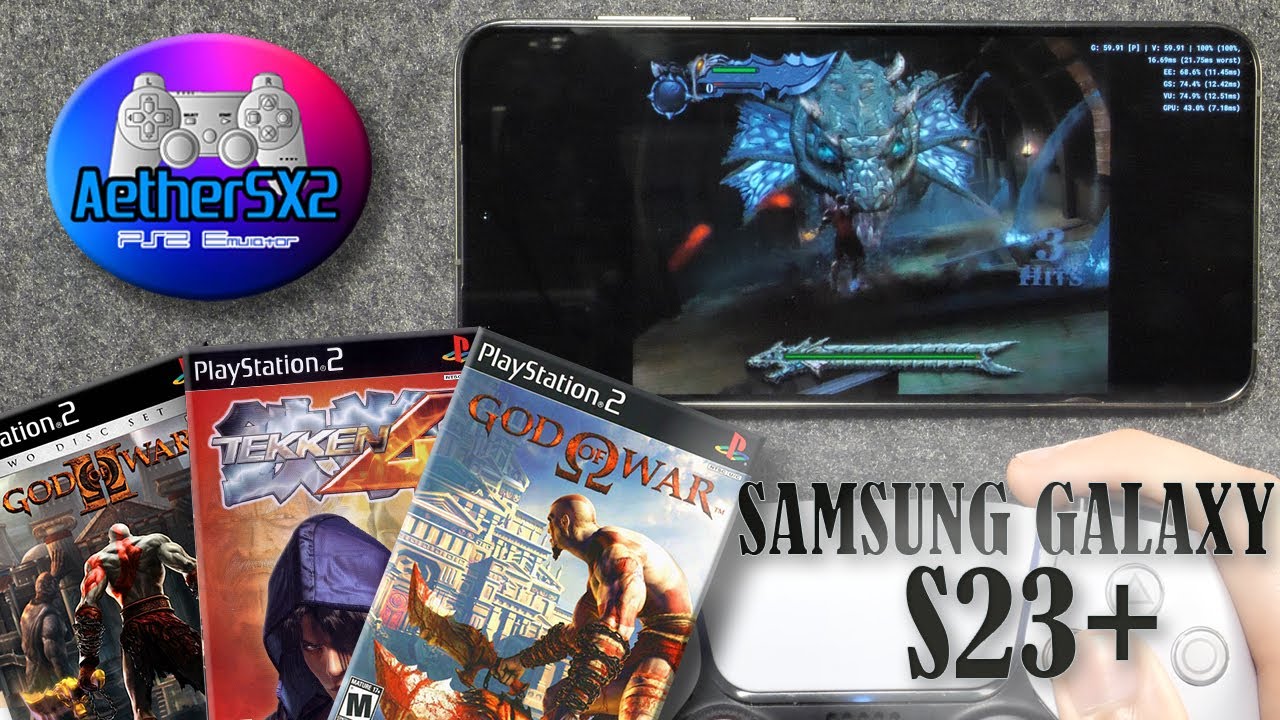 PS2 Games on Samsung Galaxy s23+ (AetherSX2 PS2 emulator) - YouTube
