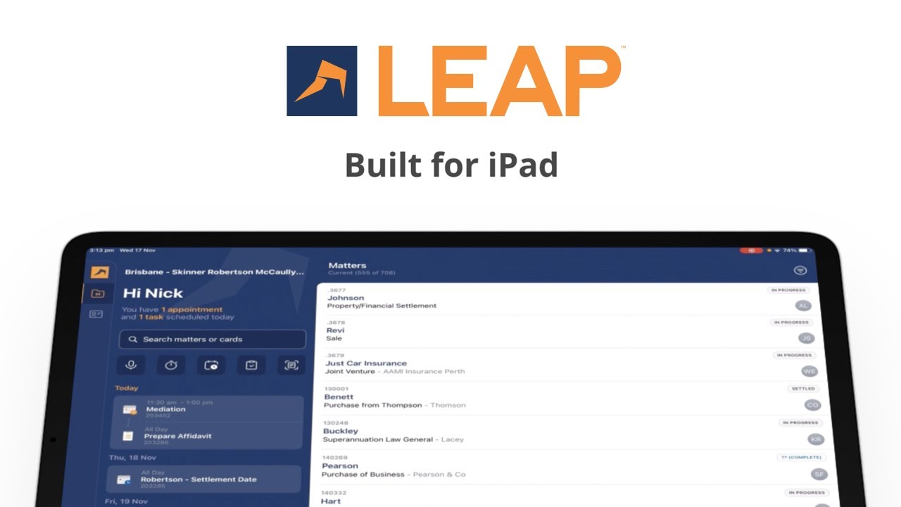 LEAP Mobile App for iPad - YouTube