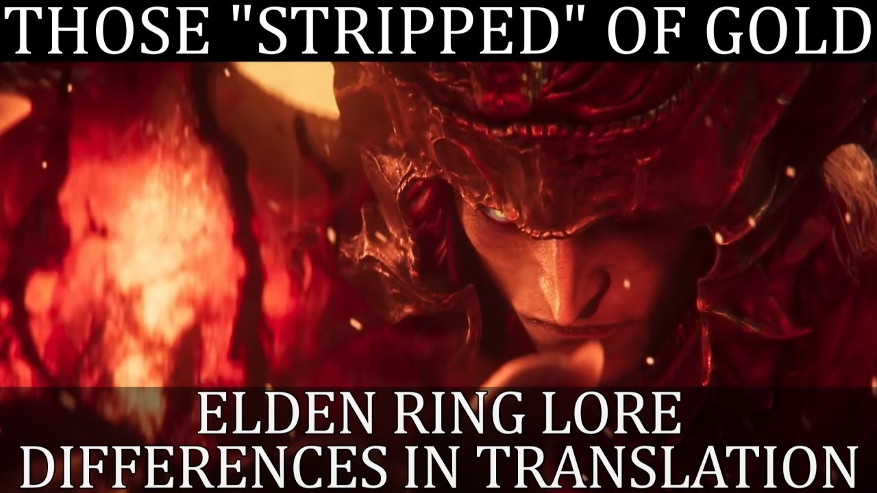 Those "Stripped" of the Grace of Gold - Elden Ring Lore Differences in ...